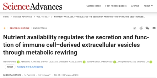 Jingping Liu's Team Has Published an Article Revealing the Important ...